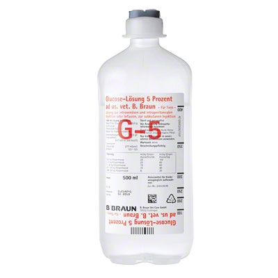 Glucose 5 g / 100 ml B. Braun Vet Care